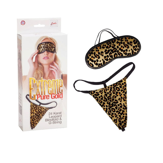 Extreme Pure Gold* - 24 Karat Leopard Blindfold & G-String – $ 35.92 USD – COEDStore